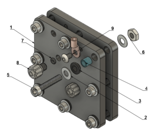 5 cm2 CO2 Electrolyzer Hardware With MEA | Carbon Dioxide Electrolyzer ...
