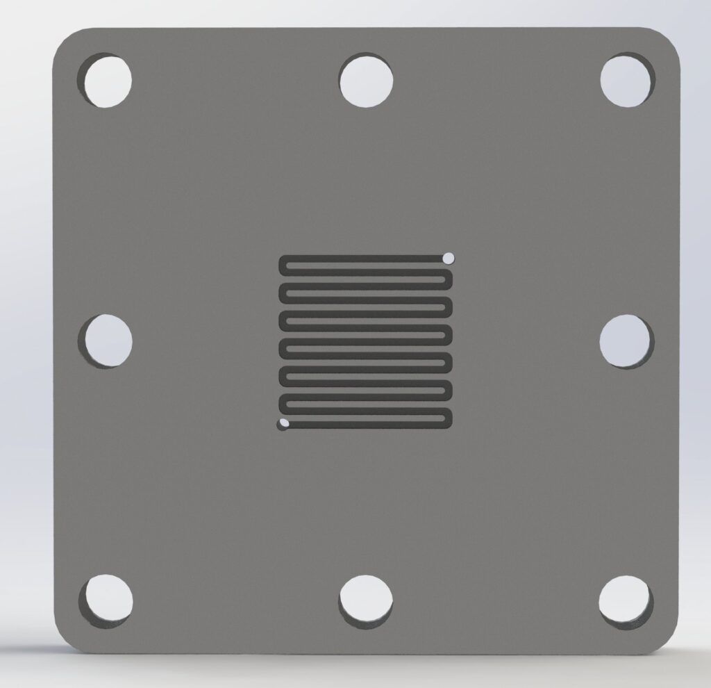 5 cm² POCO graphite flowfields | Dioxide Materials